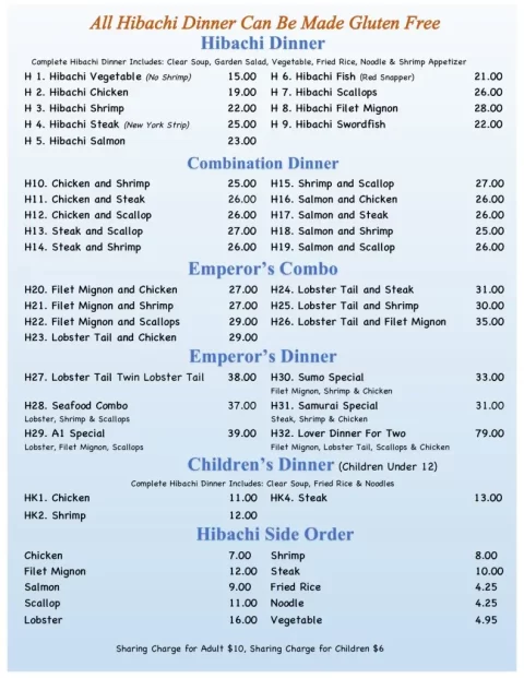 A1 Japan Steakhouse | Online Order | Canton | OH